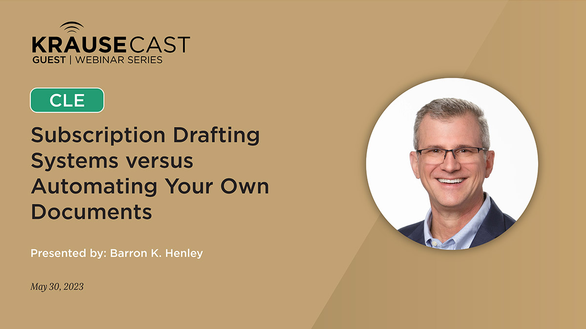 Subscription Drafting Systems vs. Automating Your Own Documents - Attorney Access